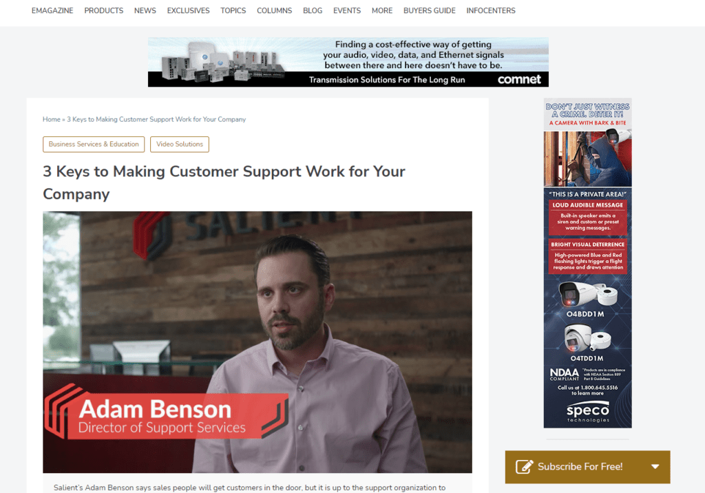 3 Keys to Making Customer Support Work for Your Company - Salient