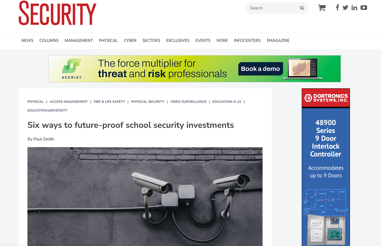 Six ways to future-proof school security investments - Salient