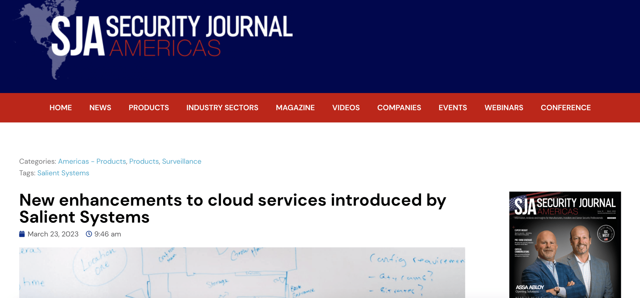 New enhancements to cloud services introduced by Salient Systems - Salient